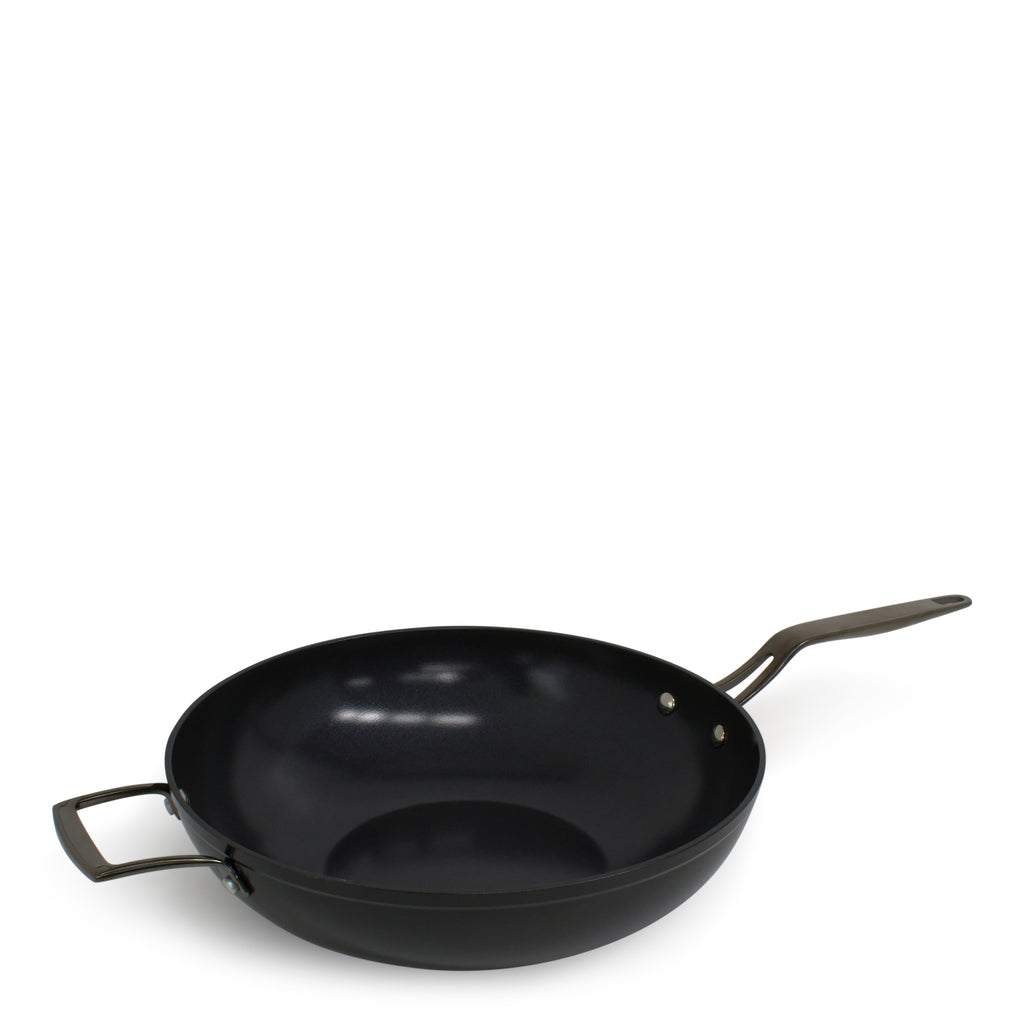 32cm Wok with Lid from Forged Aluminium | Blu. Cookware